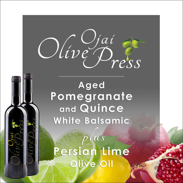 Pomegranate-Quince Balsamic Vinegar and Persian Lime Olive Oil – Olive ...